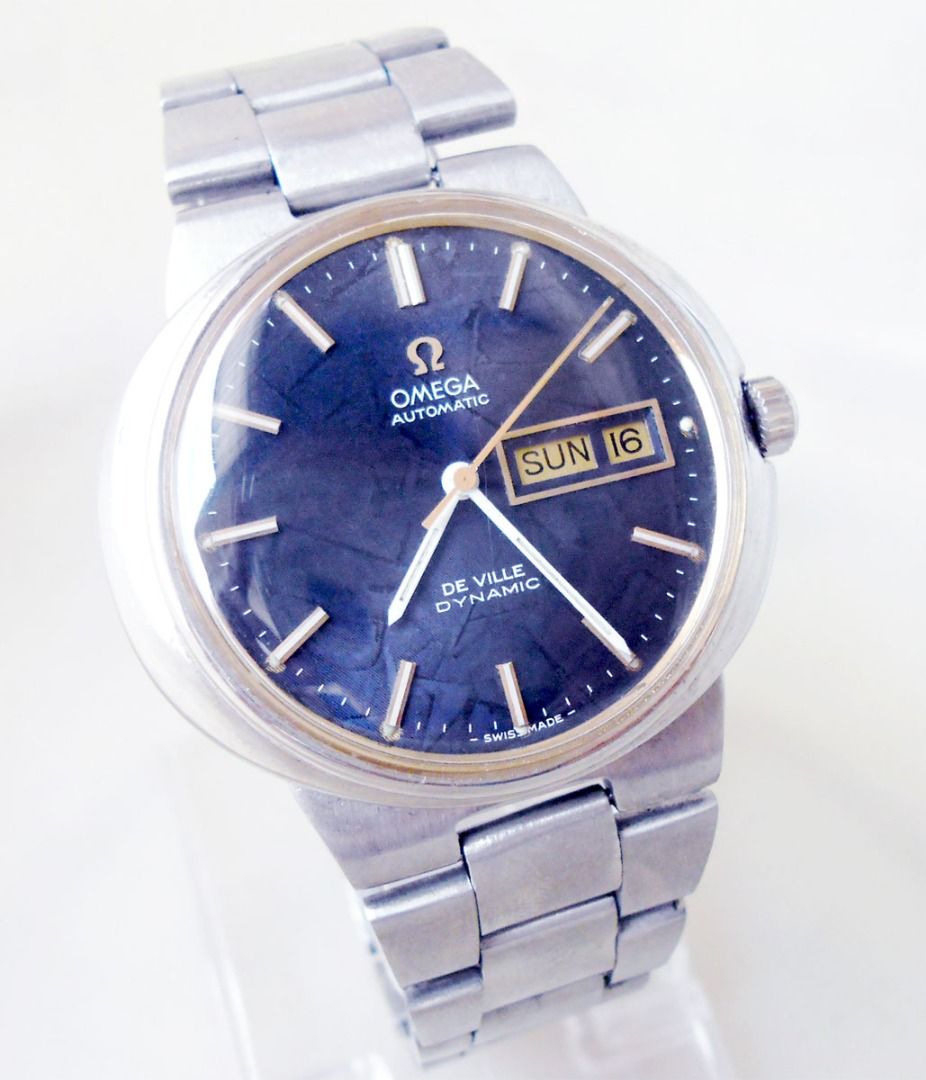 Vintage OMEGA De Ville DYNAMIC Automatic Watch - Linen Patina Dial ...