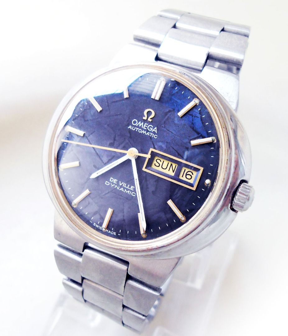 Vintage OMEGA De Ville DYNAMIC Automatic Watch - Linen Patina Dial ...