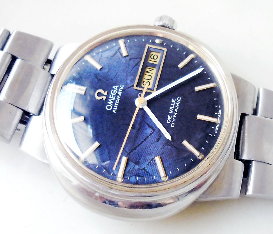 Vintage OMEGA De Ville DYNAMIC Automatic Watch - Linen Patina Dial ...