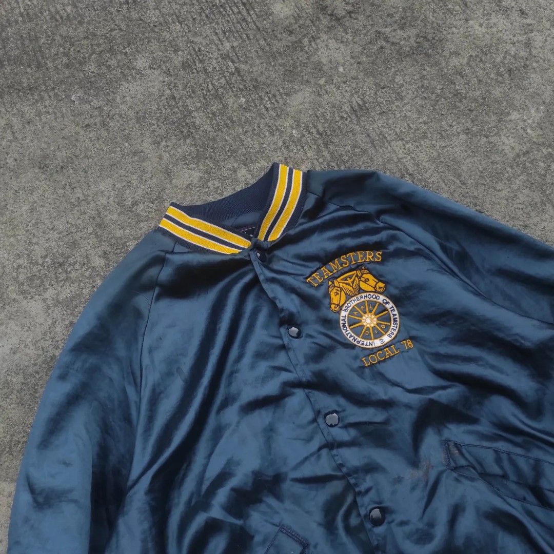 Vintage Teamsters Varsity Jacket, Men's Fashion, Coats, Jackets and ...