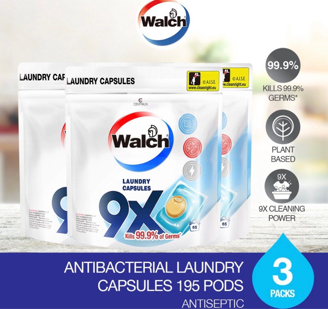Walch laundry pods 2 packs of 56, Furniture & Home Living, Cleaning ...