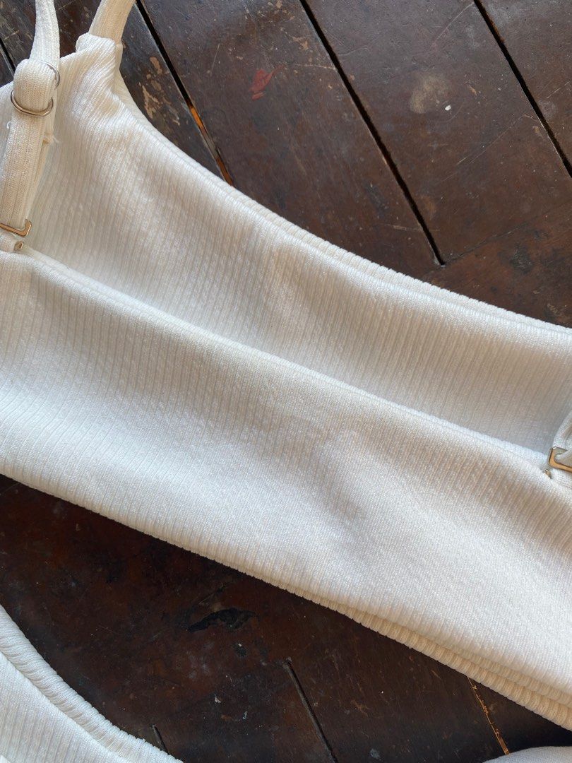 White Bikini Womens Fashion Swimwear Bikinis And Swimsuits On Carousell