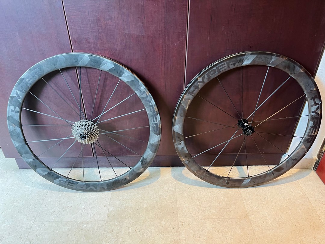 Winspace Lun Hyper 50 Wheelset (rim brake, shimano hub), Sports ...