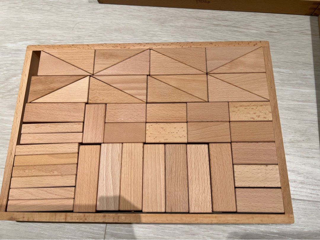 Large wooden building blocks (180 pieces), Hobbies & Toys, Toys & Games ...