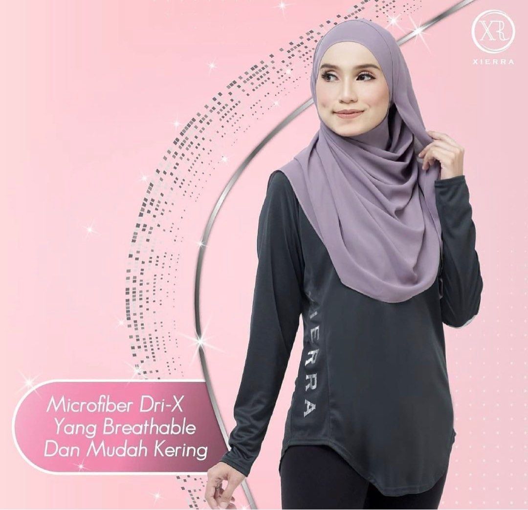 Xierra Modest Basic Dri-X, Women's Fashion, Activewear on Carousell