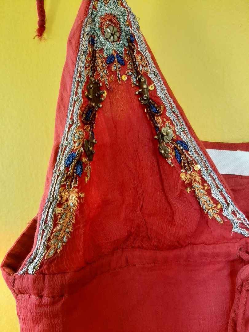 Y2K boho sheer string top, Women's Fashion, Tops, Sleeveless on Carousell