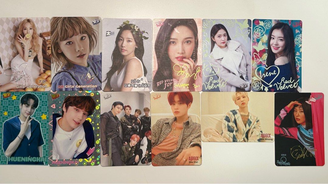 Yescard （含太妍、Red Velvet、TXT、The Boyz、AB6IX）, 興趣及遊戲, 收藏品及紀念品, 韓流 - Carousell