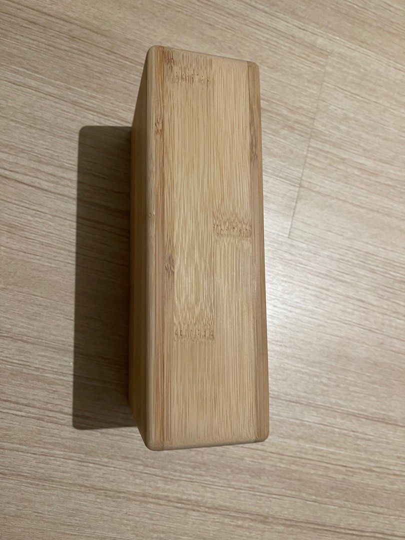 Bamboo Yoga block Natural Solid Wood , Sports Equipment, Exercise ...