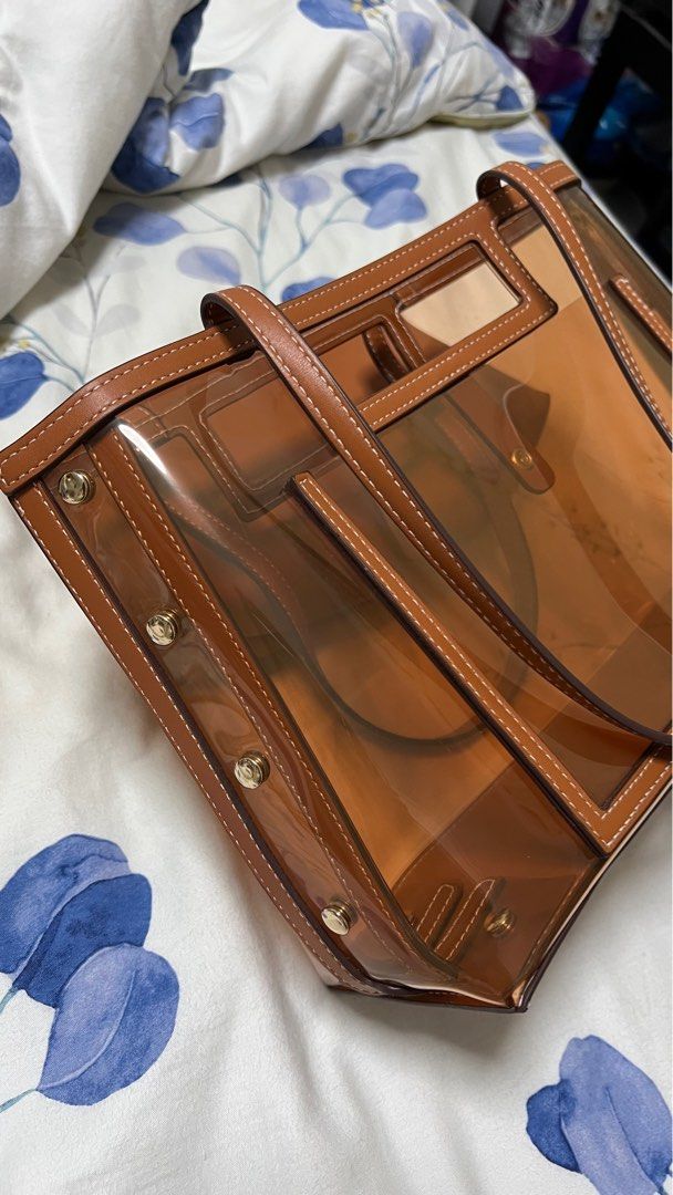 Zara Transparent Should Bag, Women's Fashion, Bags & Wallets, Shoulder ...