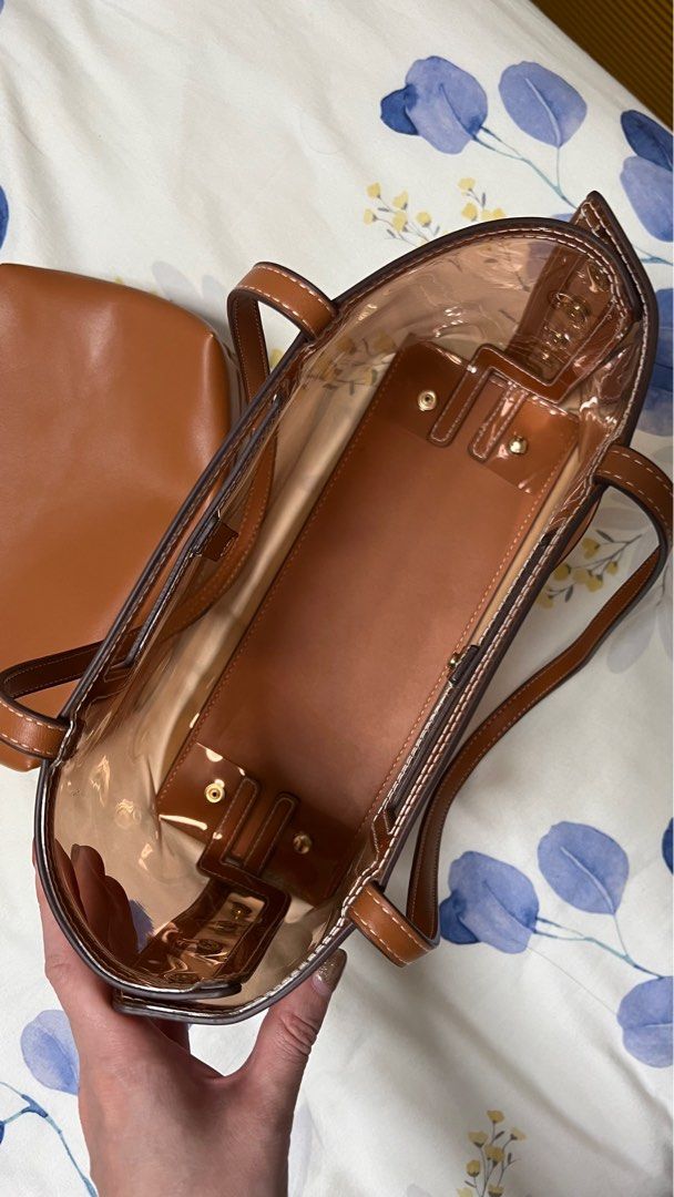 Zara Transparent Should Bag, Women's Fashion, Bags & Wallets, Shoulder ...