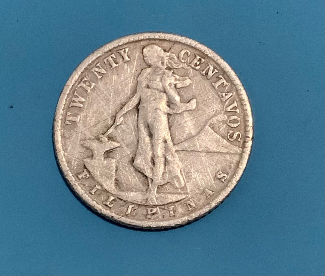 1945 USPI Filipinas 20 centavos Old silver coin on Carousell