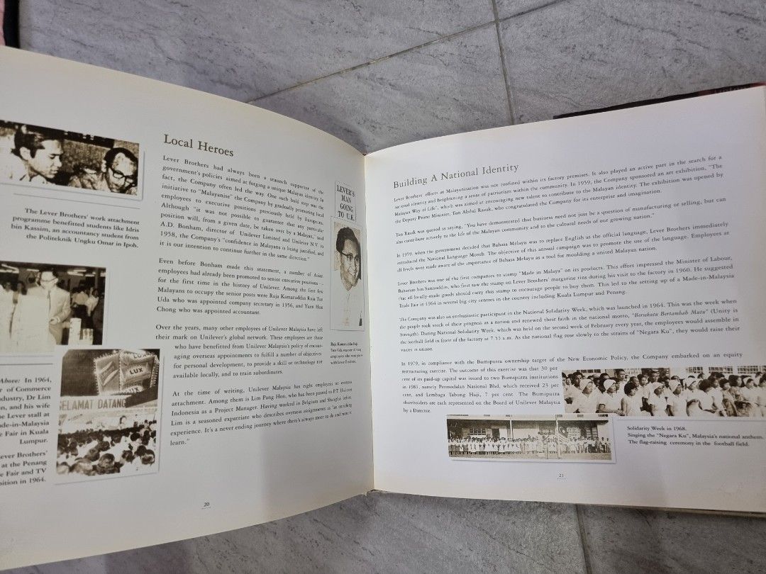 1990s Vintage Unilever 50th Year Anniversary Book Rare, Hobbies & Toys ...