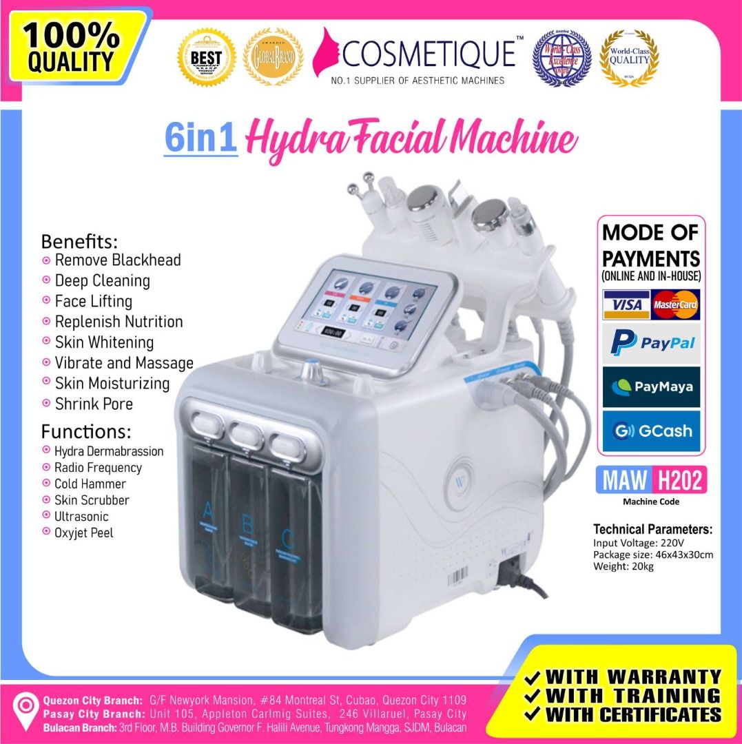 6 in 1 Hydra Facial Machine, Beauty & Personal Care, Face, Face Care on ...