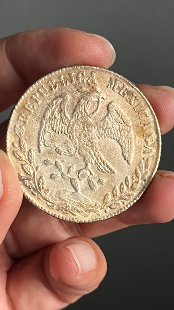 8 reales Mexicana 1879, Caps reales, Libertad silver coin, Hobbies ...