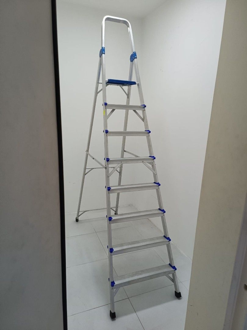 9 feet 8-steps ladder, Furniture & Home Living, Home Improvement ...
