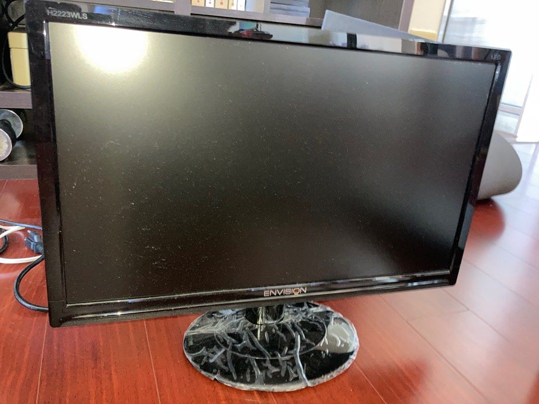 二手 易美訊 ENVISION 22吋 LED螢幕-型號H2223WLS(黑色）, 電腦及科技產品, 電腦周邊產品, LCD 螢幕在旋轉拍賣