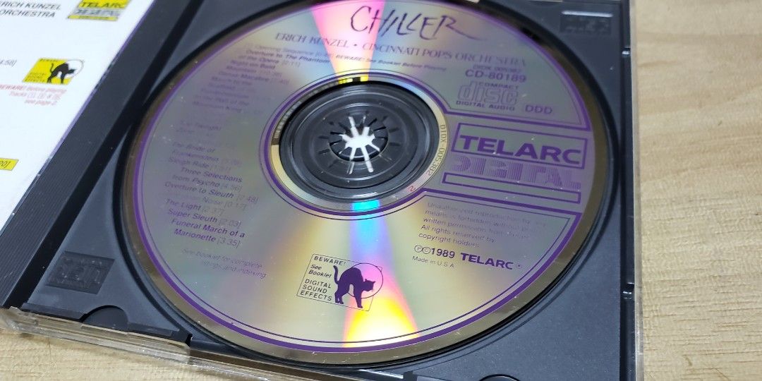 美國早期版 CHILLER 鬼屋 CD碟 89年 MADE IN U S A 出版 舊正版碟, 興趣及遊戲, 音樂、樂器 & 配件, 音樂與 ...