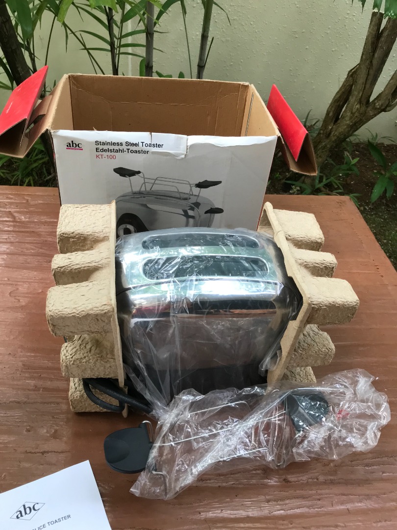 Abc electronic 2 slice Stainless Steel Toaster. Brand new., TV & Home ...