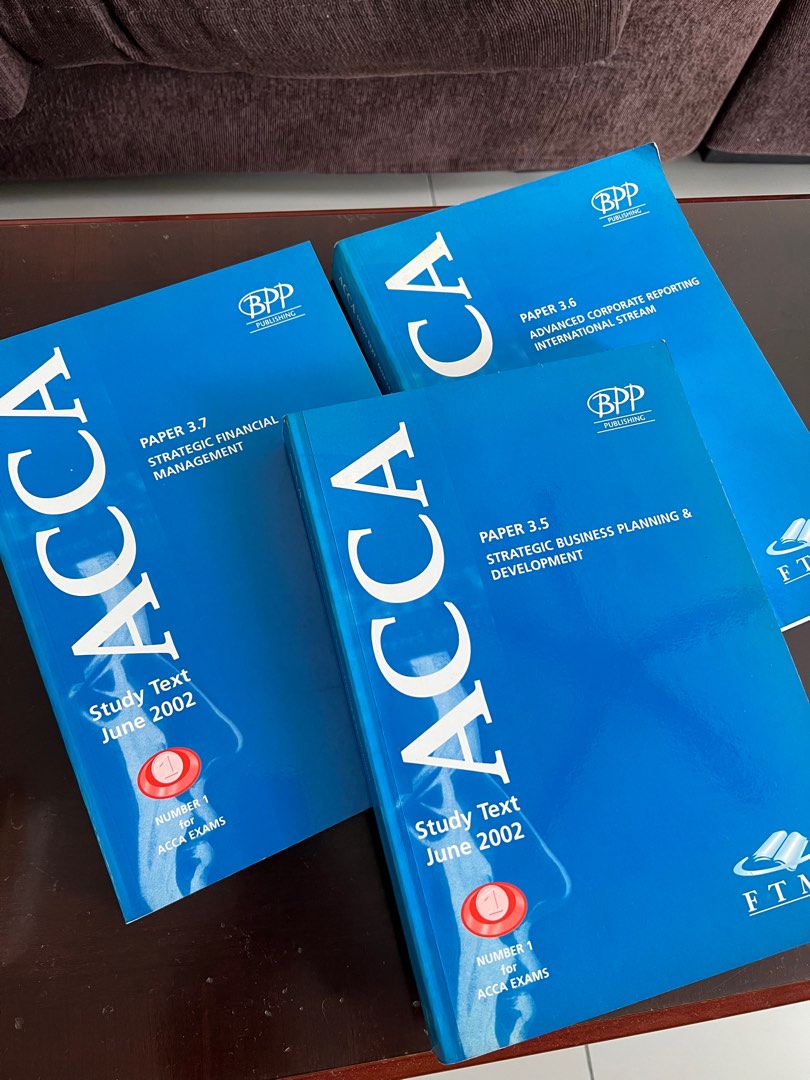 ACCA Study Text Books (June 2002), Hobbies & Toys, Books & Magazines ...