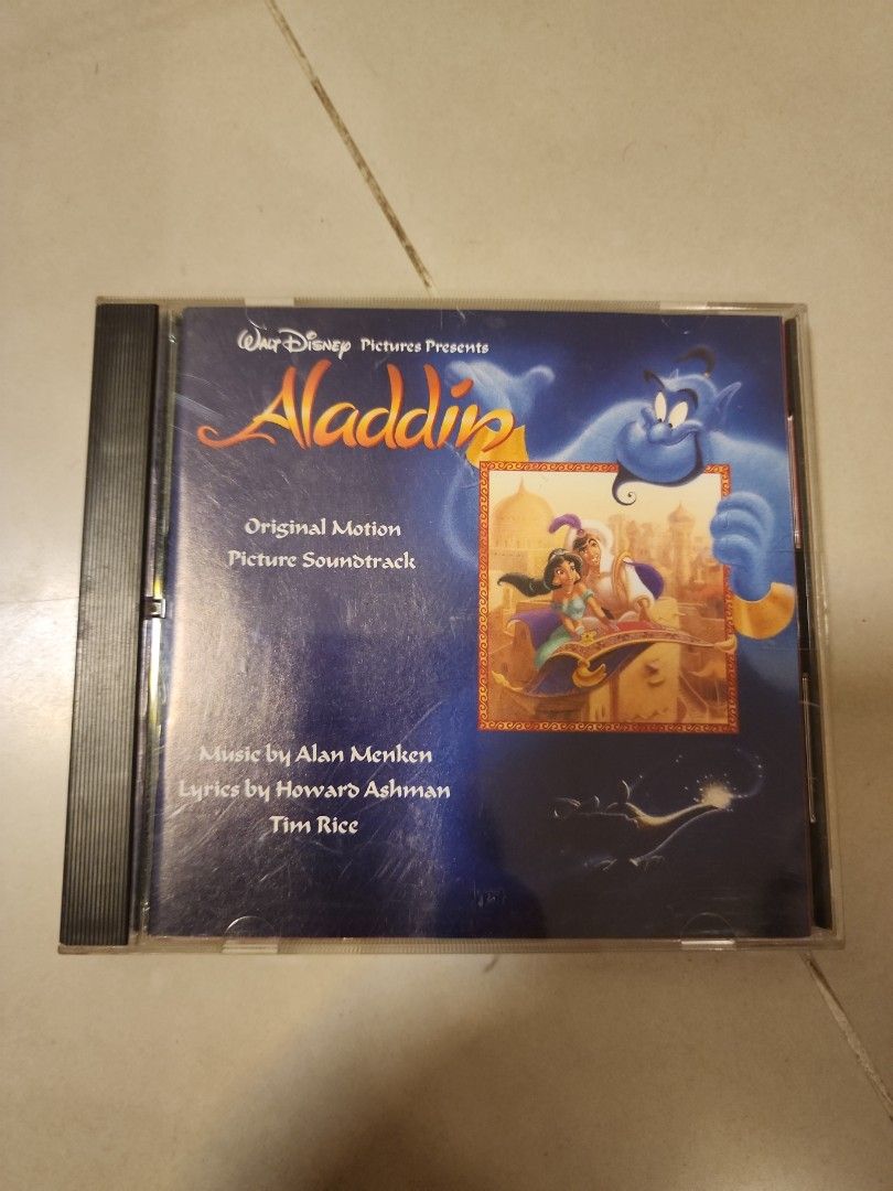 Aladdin 阿拉丁 電影原聲大碟 台灣版 CD, 興趣及遊戲, 音樂、樂器 & 配件, 音樂與媒體 - CD 及 DVD - Carousell