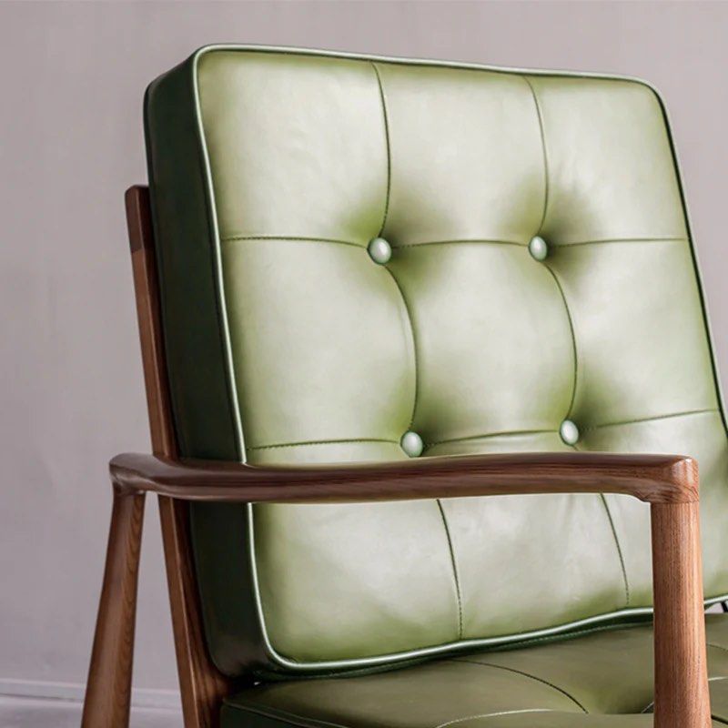 ALEXSEI Leather Armchair, Furniture & Home Living, Furniture, Chairs on ...