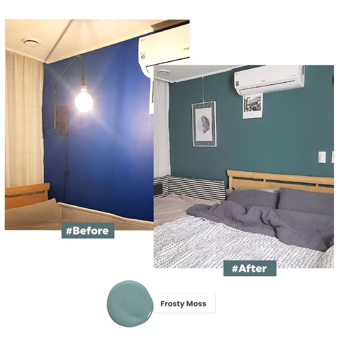 All in One bedroom Painting with Korea Noroo Paint / Ceiling Painting ...