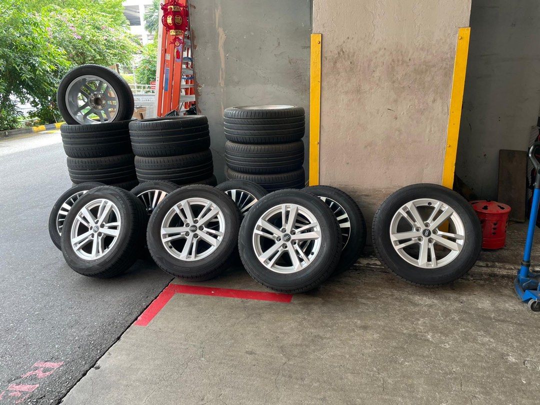 Audi Q3 sport rim (17inch), Car Accessories, Tyres & Rims on Carousell