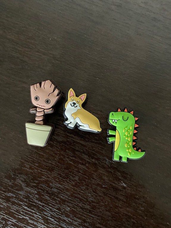 authentic crocs jibbitz (GROOT AND CORGI), Women's Fashion, Footwear ...