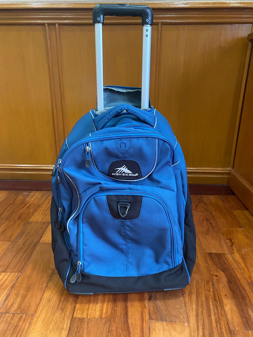 Authentic High Sierra 2-in-1 Wheeled Backpack Trolley, Hobbies & Toys ...
