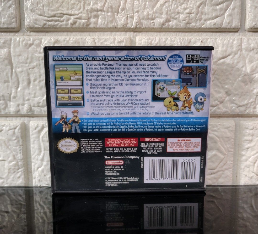 Authentic Pokemon Diamond Version for Nintendo DS/2DS/3DS, Video Gaming ...