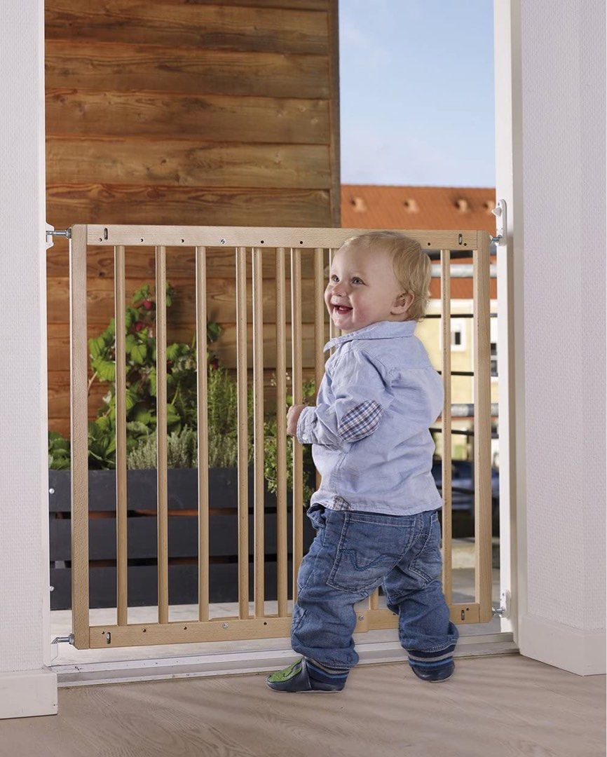 BabyDan No Trip Beechwood Safety Gate, Babies & Kids, Baby Nursery ...