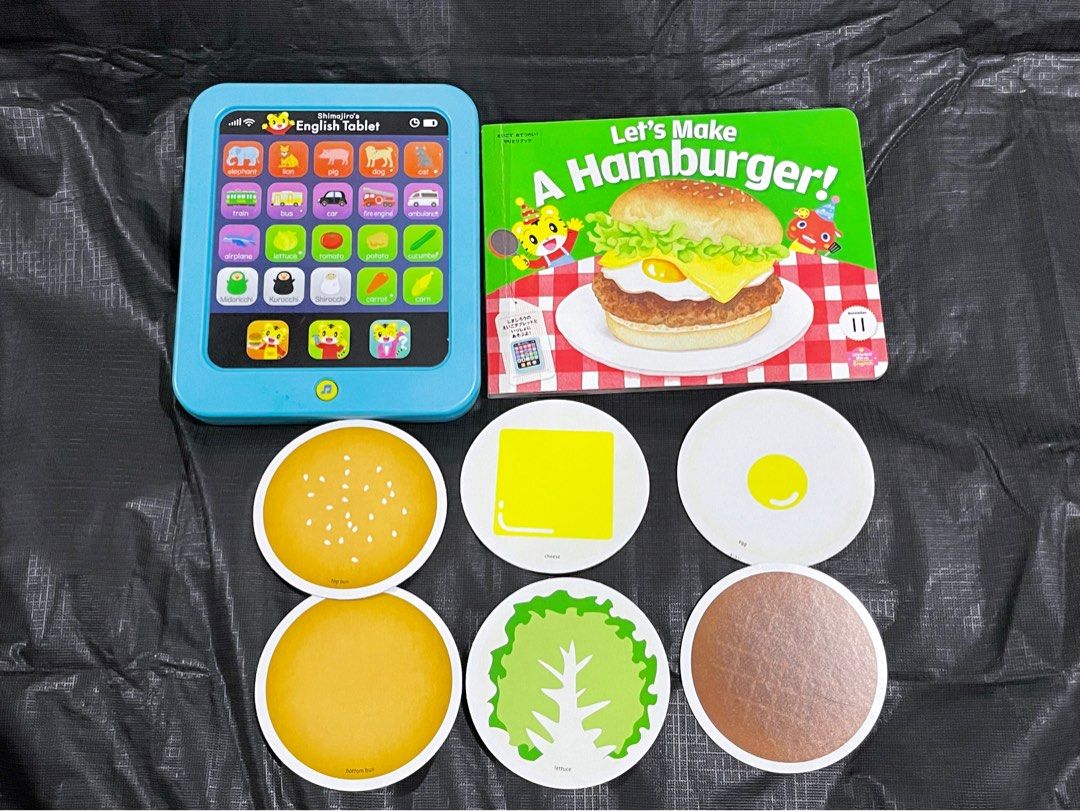 Benesse Tablet & Hamburger Book, Hobbies & Toys, Toys & Games on Carousell
