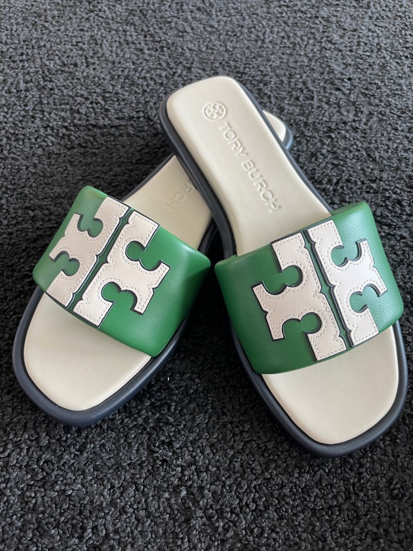 BNIB Tory Burch slides, Women's Fashion, Footwear, Flipflops and Slides ...