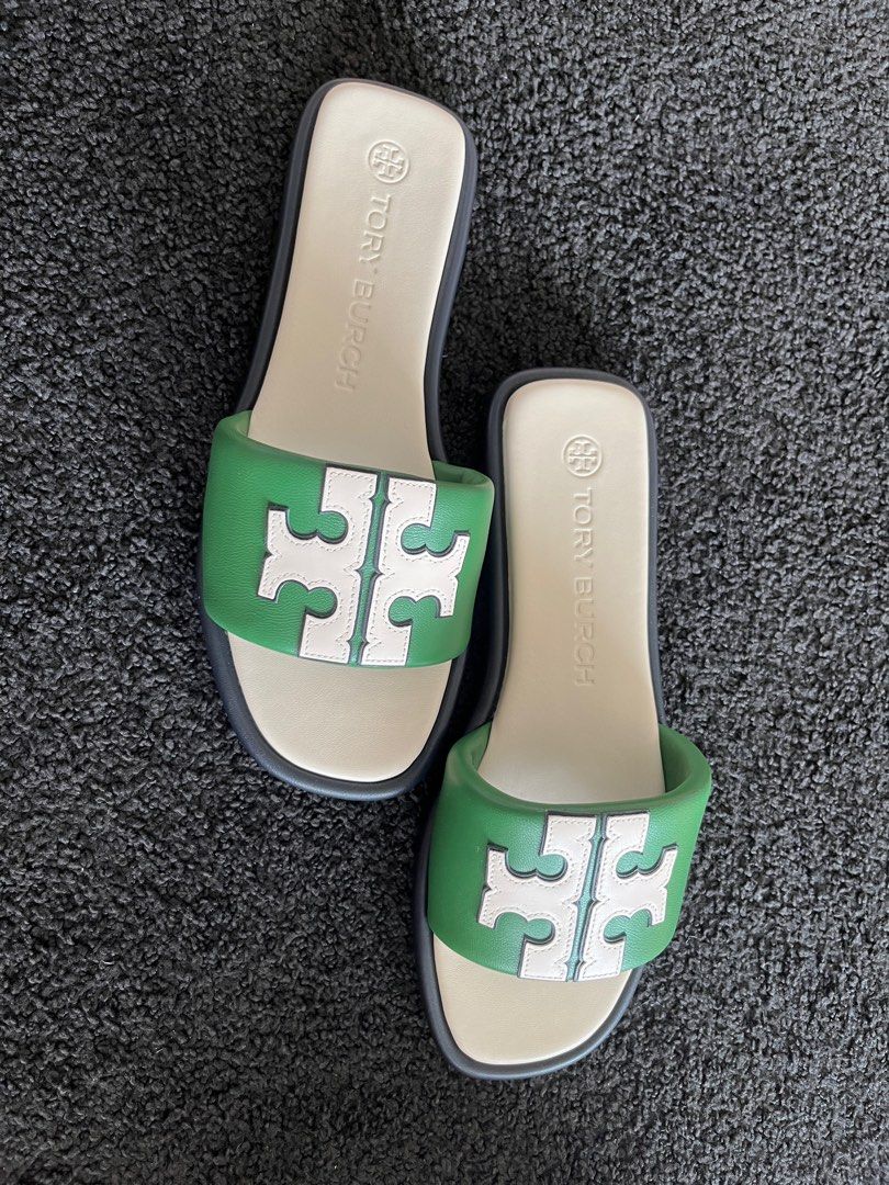 BNIB Tory Burch slides, Women's Fashion, Footwear, Flipflops and Slides ...