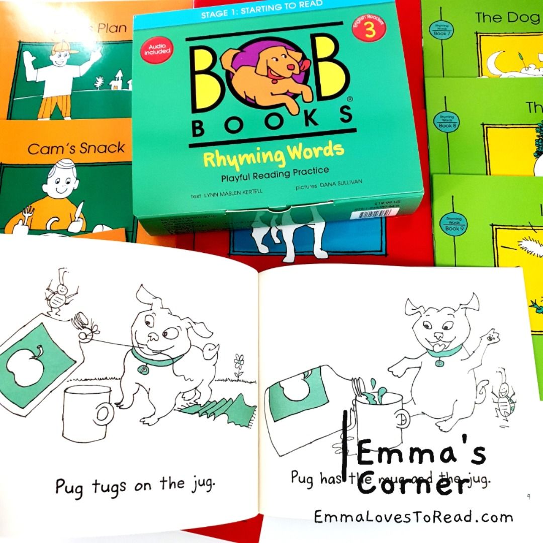 Bob Books S1: Rhyming Words Box Set Phonics, Ages 4 and Up ...