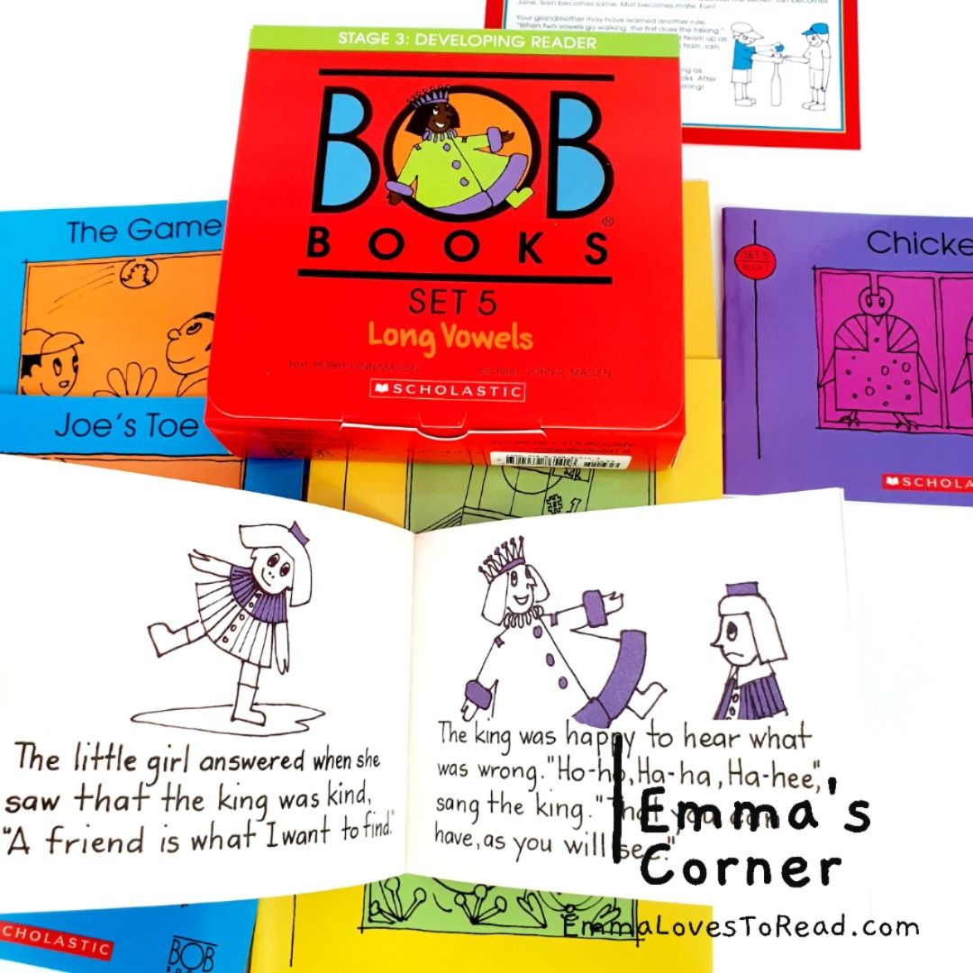 Bob Books S3: Set 5 Long Vowels (8 books) (Stage 3: Developing Reader ...