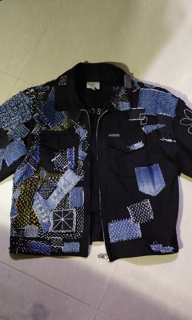Boro patch work jacket denim, Men's Fashion, Coats, Jackets and Outerwear on Carousell