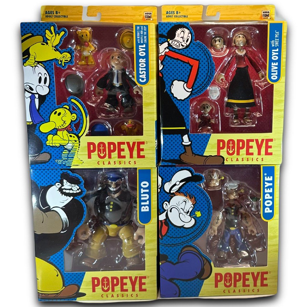 Boss Fight Studios POPEYE CLASSICS Wave 1 set, Hobbies & Toys, Toys ...