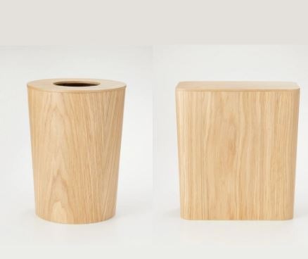 [Bundle Set] MUJI Dust Bin with Wire Frame & Lid, Furniture & Home ...