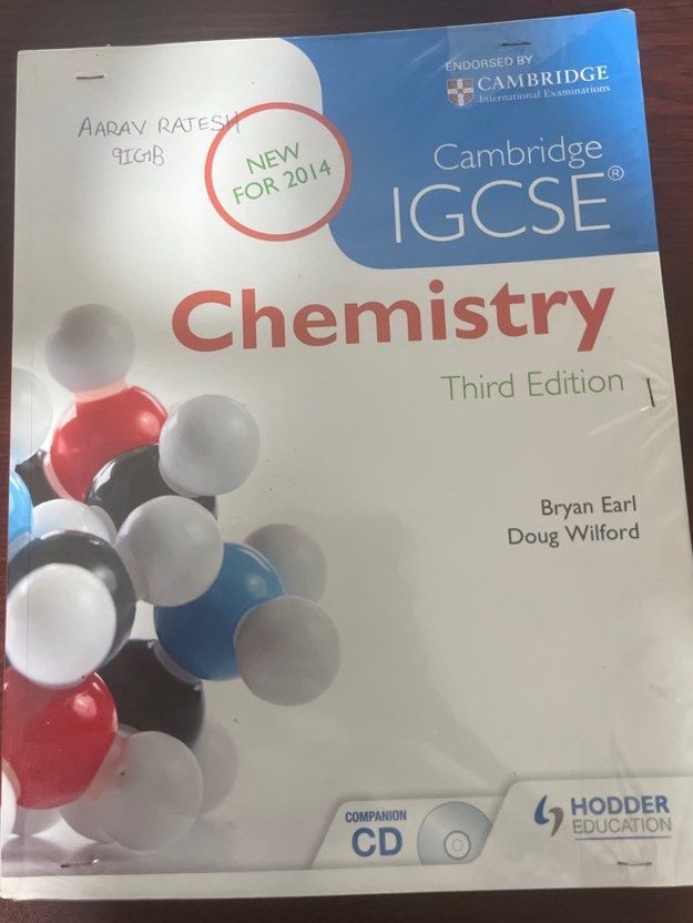 Cambridge Igcse Chemistry Textbook By Hodder Education Hobbies And Toys
