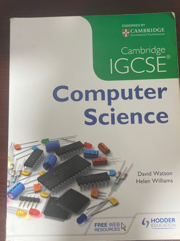 Cambridge IGCSE Computer Science Textbook by Hodder Education, Hobbies ... Cambridge IGCSE Computer Science Textbook by Hodder Education, Hobbies ...