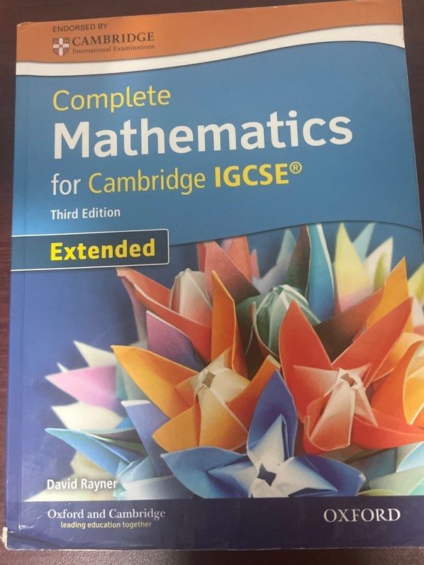 Cambridge Igcse Extended Mathematics Textbook By Oxford Hobbies And Toys