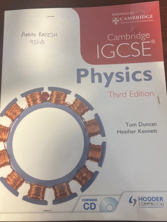 Cambridge IGCSE Physics Textbook by Hodder Education (with CD), Hobbies ...