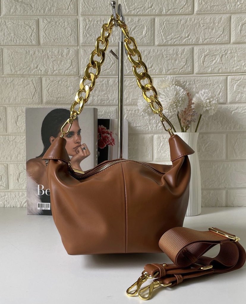 Charles and Keith Link Hobo, Fesyen Wanita, Tas & Dompet di Carousell