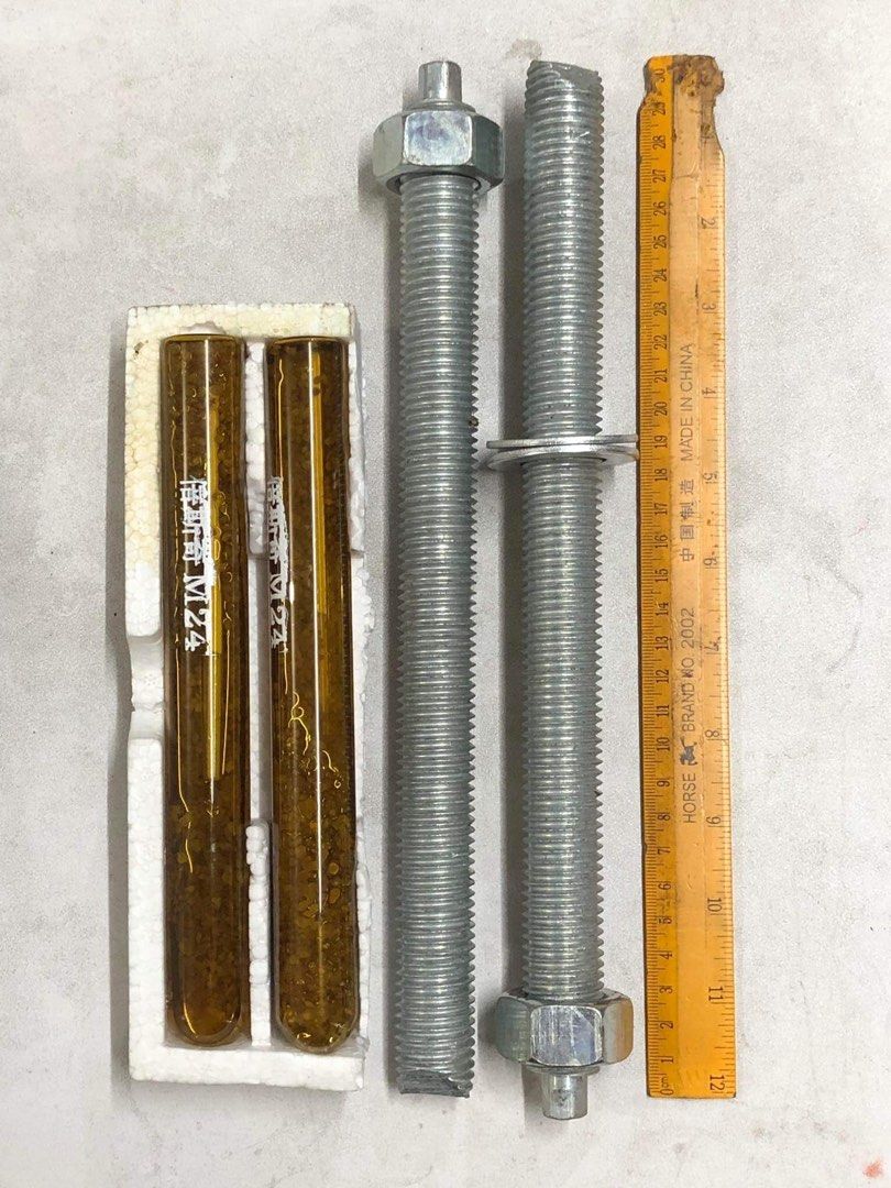 Chemical Anchor Bolts Set / complete set with test tube epoxy - ALL ...