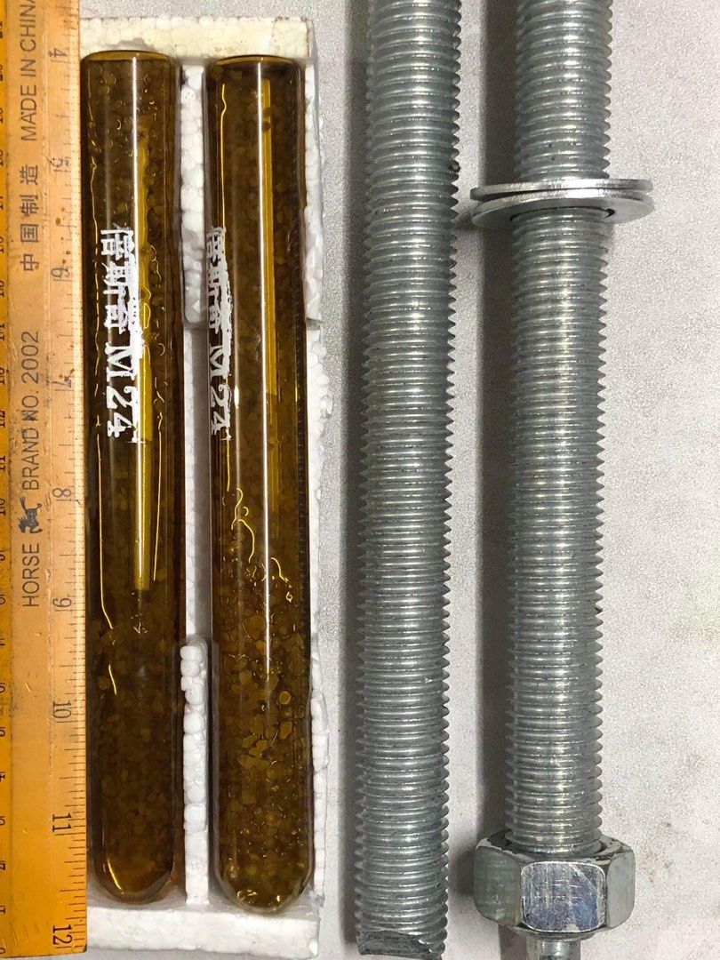 Chemical Anchor Bolts Set / complete set with test tube epoxy - ALL ...