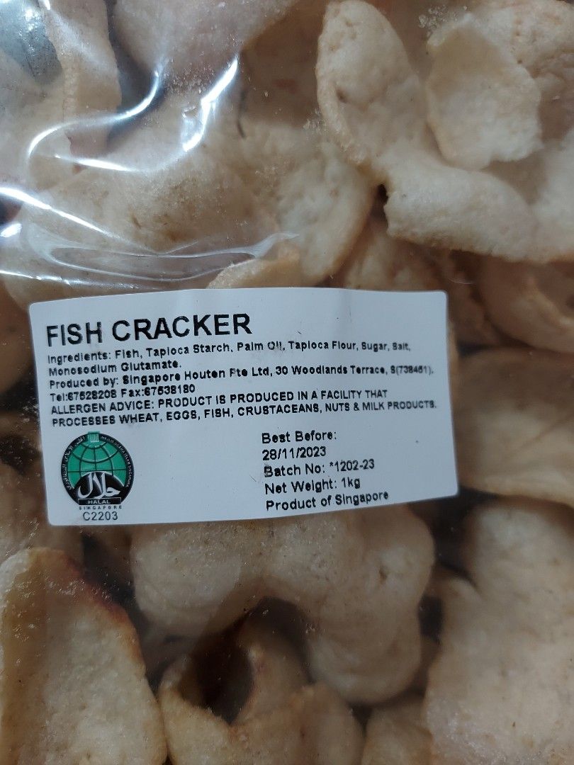 Fish Crackers - 1KG, Food & Drinks, Packaged & Instant Food on Carousell