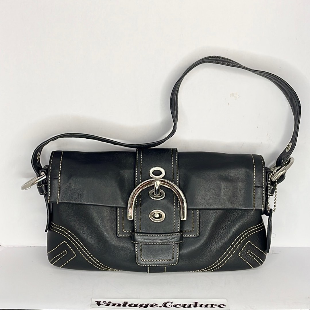 Coach Leather Buckle flap, Luxury, Bags & Wallets on Carousell