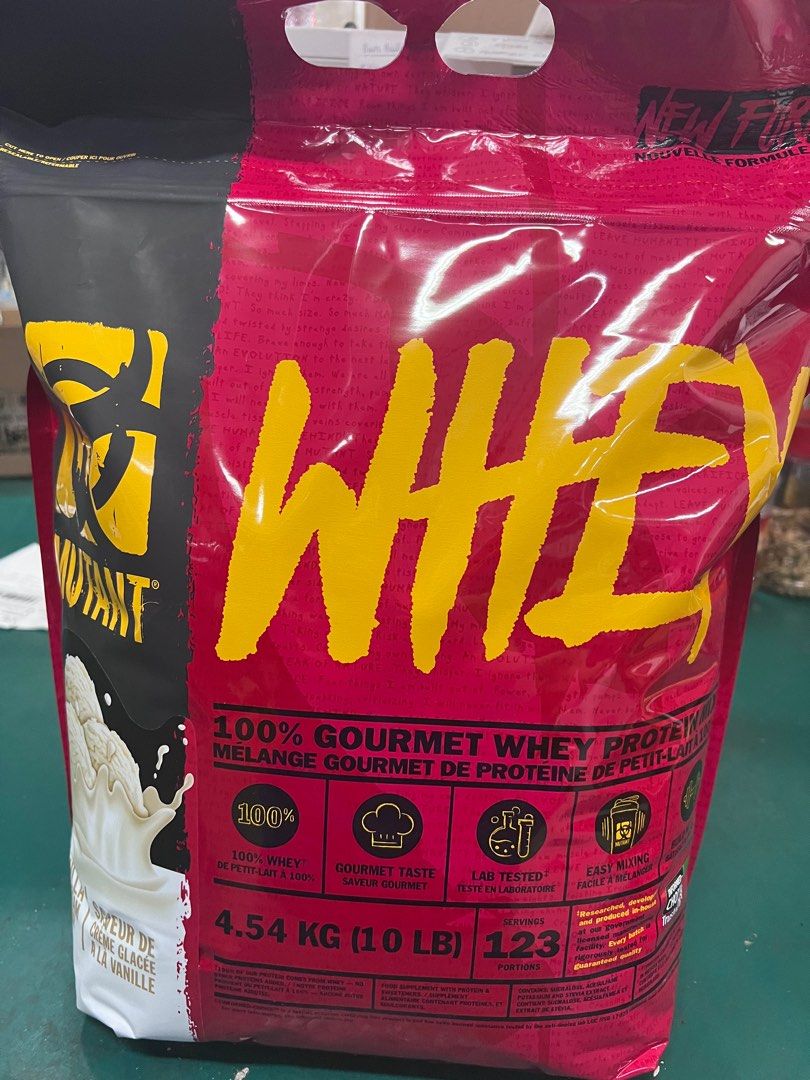 [Damage] Mutant Whey 10lbs Vanilla, Health & Nutrition, Health ...
