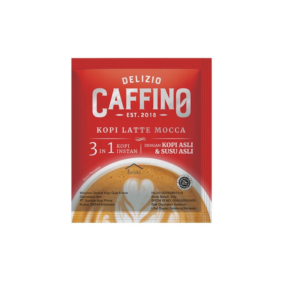 Delizio Caffino coffee sachets 3 in 1 coffee powder Indonesia coffee ...
